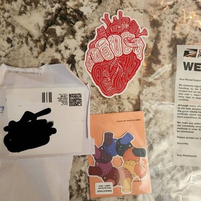 Ramshackle Glory Heart Fist Keep on Loving Sticker waterproof - Etsy