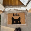 Cat Welcome Door Mat, Cat Lover Door Mat, Doormat, I Hope You Like Cats ...