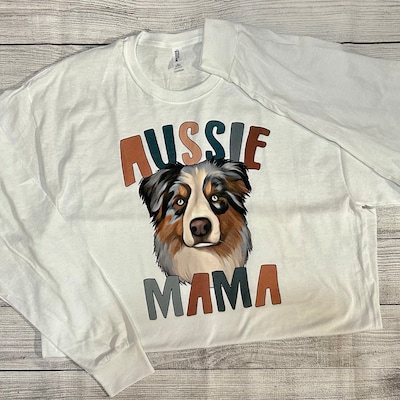 Aussie Mama PNG Australian Shepherd Dog Sublimation File Dog Mama PNG ...
