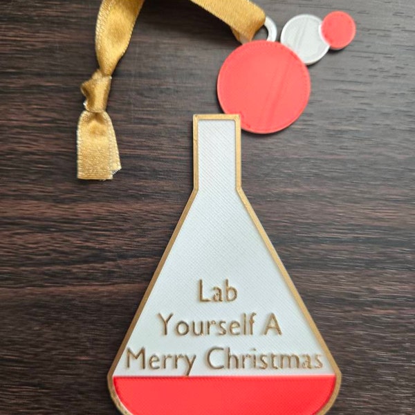 Laboratory Ornament. Lab Flask for Christmas. Perfect Gift for Your ...