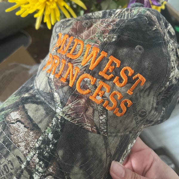 Midwest Princess-mossy Oak Camo-vintage-trucker-dad Hat-unstructured - Etsy