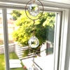 Three Level Crystal Suncatcher (gold), Prism Suncatcher, Gift for Her ...