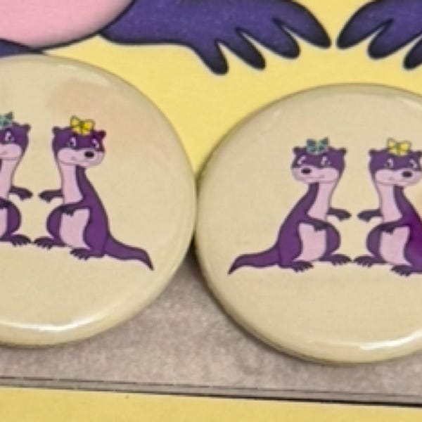 Anniversary Couple Pins, Floating Heads Button, Face Pins, 2.25 or 3 ...