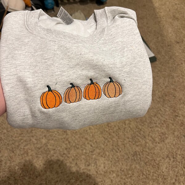 Four Pumpkin Embroidery Design, Pumpkin Machine Embroidery Files, Cozy ...