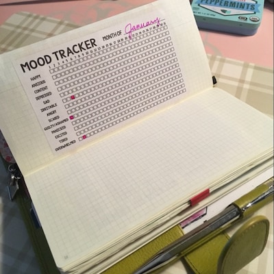 MINI Monthly Mood Tracker - Etsy