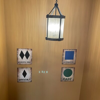 Ski Hill Difficulty vintage Handmade Reproduction Signs - Etsy