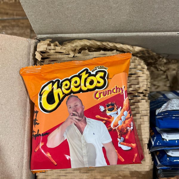 Personalized CHIP BAG Cheese Cheeto Bags Filled Bags Custom Cheese ...