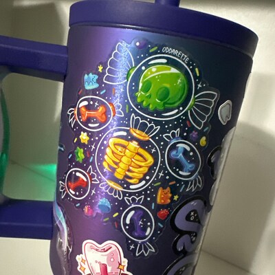 Pink Blob Charm Acrylic Keychain Waterproof Blue Blob Happy Friend - Etsy