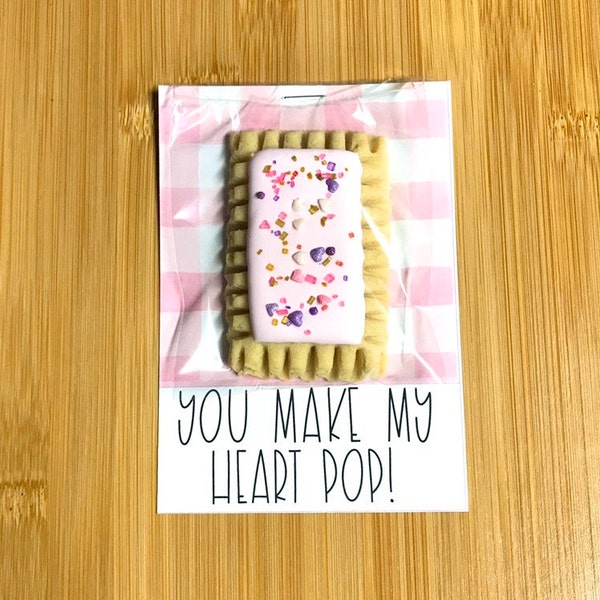 Printable Mini Cookie Card - 3.5" X 5" Happy Valentine's Day You Make ...