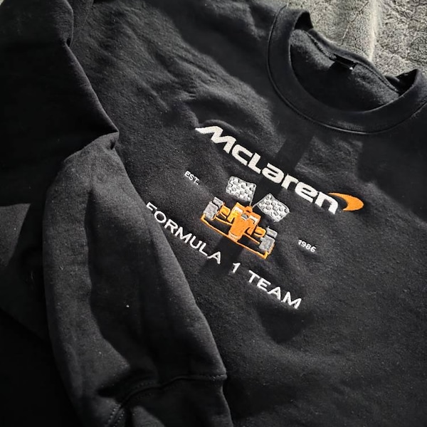 Mclaren Formula 1 (formula ONE ) Embroidered Racing Merch (shirt ...