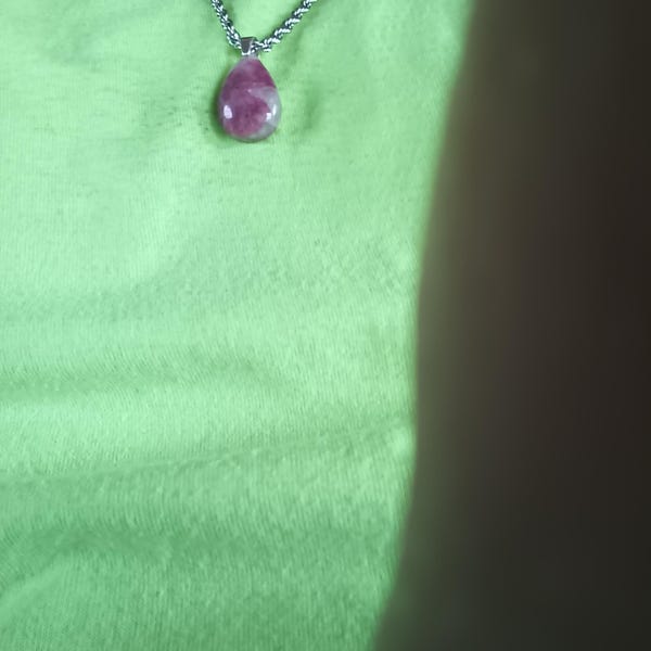 Banded Candy Fluorite Teardrop Pendant W/ a Sterling Silver Bail ...