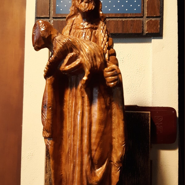 Barn Shaped Shadow Box LARGE Open Work Display Shelf 14 Compartments to ...