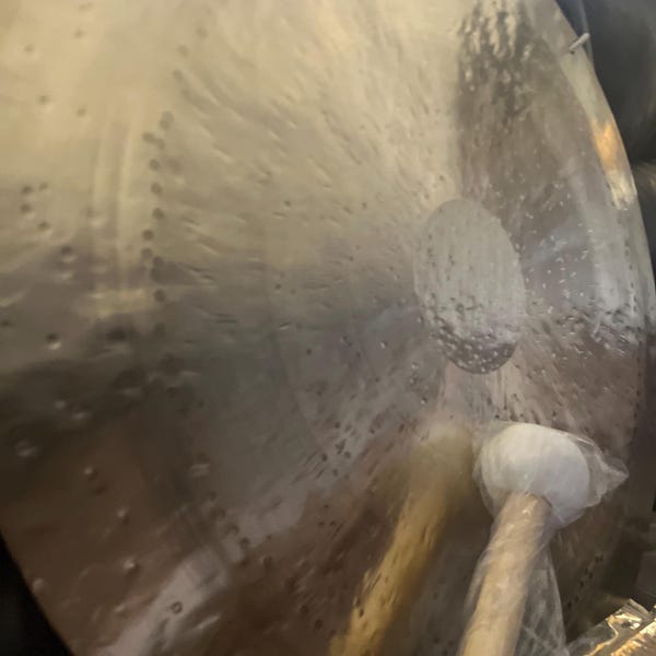 Chinese Wuhan Traditional Gong, Gong Mallet & Hanging String Included ...