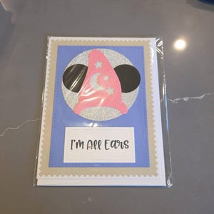 Mickey Mouse Thanks Card-disney Card-mickey Mouse Thank-you Card ...