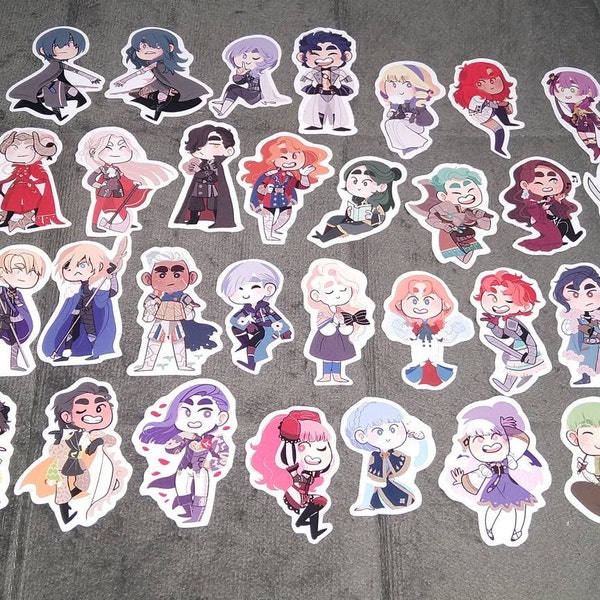 Fire Emblem Three Houses Stickers, FE3H Chibi Decals - Etsy