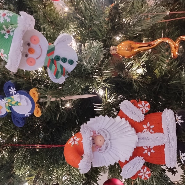 Quilling Art, Winter Wedding Decoration, Quilled Snowflakes Ornament ...