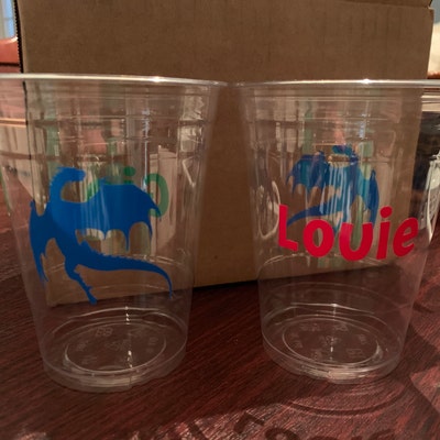 Dragon Party Cups Dragons Birthday Favors Decorations PERSONALIZED ...