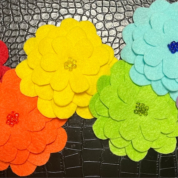 Flexible Flowers PDF Pattern - Easy Felt Flower Sewing Tutorial, Sew ...