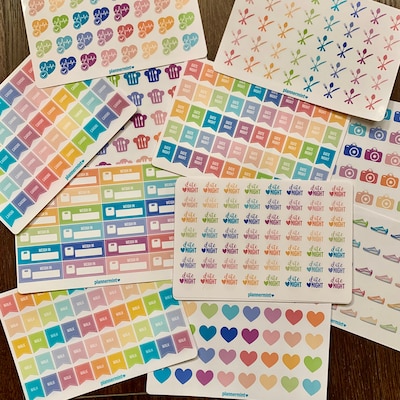 Period Stickers Planner Stickers Icon Stickers Erin Condren Menstrual ...