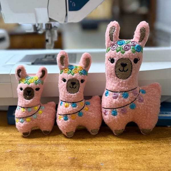 Llama Toy Machine Embroidery Design – ITH Project, 5 Sizes (instant ...