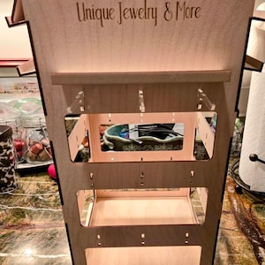 Customizable Laser Engraved Peg Display Stand, Great for Keychains and ...