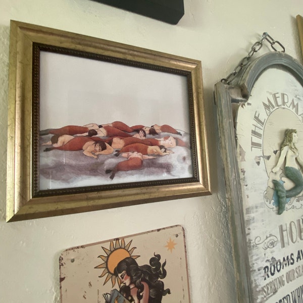 Octopus Art Print, Original Pacific Giant Octopus Pacific Northwest ...