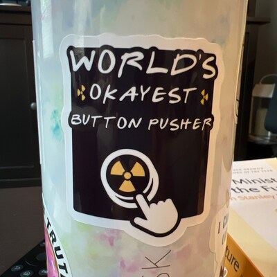 Idki Just Work Here Shrugging Skeleton Glossy Sticker - Etsy