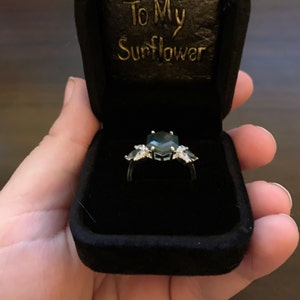 Moon Sun Star Ring Box Proposal Celestial Engagement Jewelry Box ...