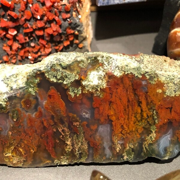 Rare Plume Agate Rough Slab,agate Rough, Top Quality, Colourful,agate Specimen. - Etsy