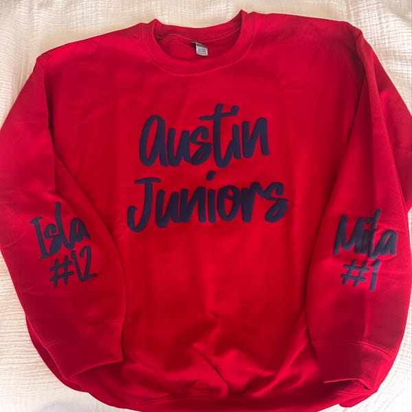 Custom Team Name Sweatshirt, Custom Team Name T-shirt, Custom Mascot ...