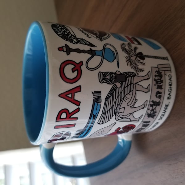 Iraq Mug, Middle East Country Cups, Mesopotamia Arab Heritage, Baghdad ...