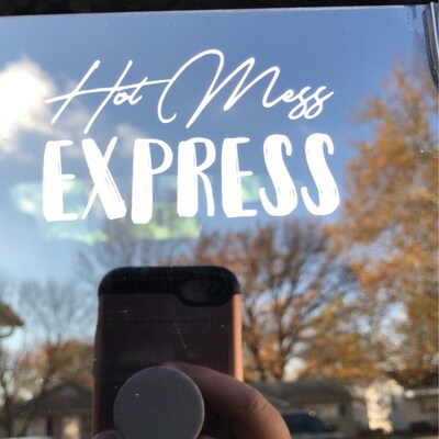 Hot Mess Express Car Decal, Car Sticker, Mom Decal, Funny Sticker ...