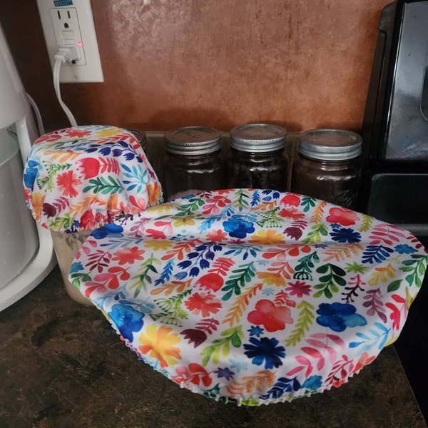 Reusable Bowl Covers Basic Set, Garden Flowers - Etsy