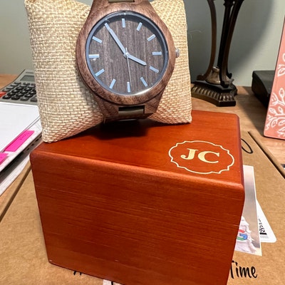 Groomsmen Watch, Personalized Walnut Wooden Watch, Groomsmen Proposal ...