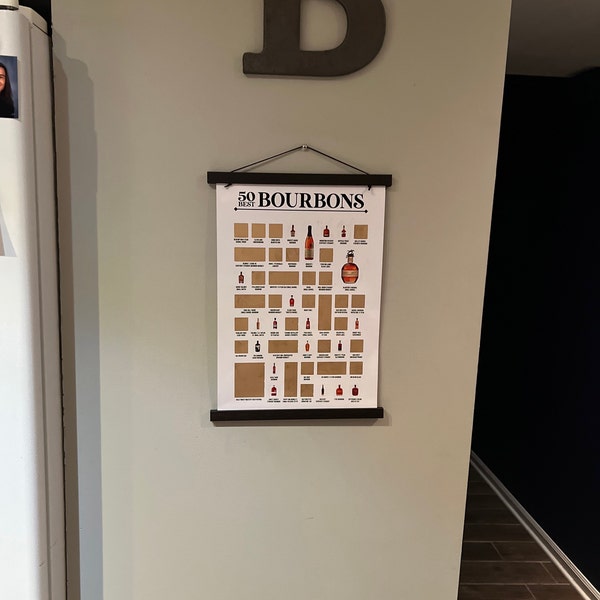 The Original Bourbon Scratch off Poster the 50 Best Bourbons Bucket ...