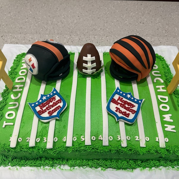 Edible Fondant Football Toppers - Etsy
