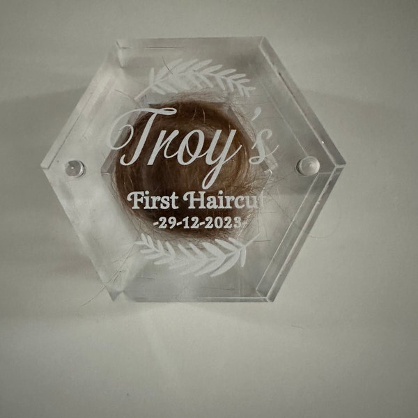 First Haircut Keepsake, Baby First Tooth and Curl Keepsake Box, Custom ...
