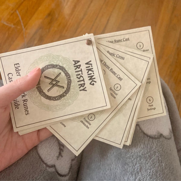 Rune Stone Casting Guide, Elder Futhark Pocket Casting Guide, Rune Book ...