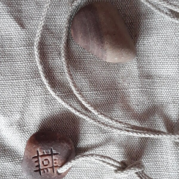 Custom Rune Engraved Stone, Personalized Norse Viking Rune Stone ...