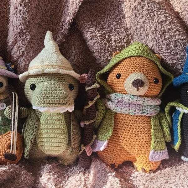 Wizard Crow, Druid Bear 2in1 PDF Crochet Amigurumi Pattern Bundle ...