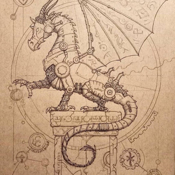 Steampunk Fish Digital Download, Steampunk Art Print, Clockwork Animals ...