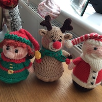 Crochet pattern amigurumi Christmas decorations ornaments set - Etsy México