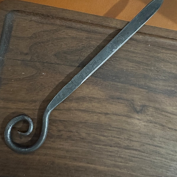 Personalized Spiral Scroll Letter Opener | Hand Forged Paper Knife ...