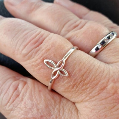 Silver Infinity Cross Ring Infinity Celtic Cross Ring Celtic Ring Cross ...