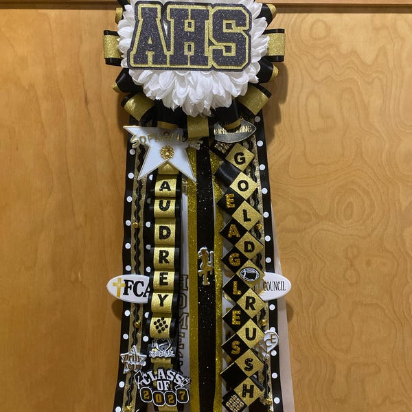 Personalized Homecoming Mum: Texas School Spirit, Custom Colors - Etsy