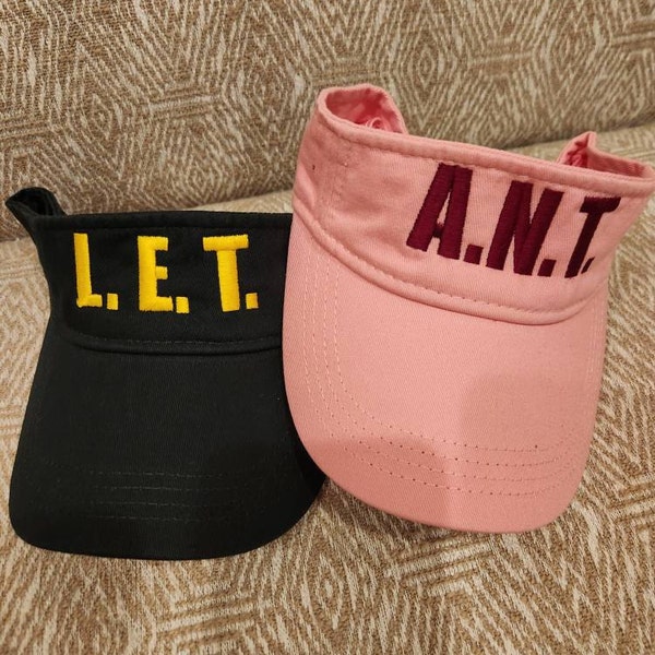 Custom Visor Hat, Custom Text, Custom Embroidery Hat, Personalized Mens ...