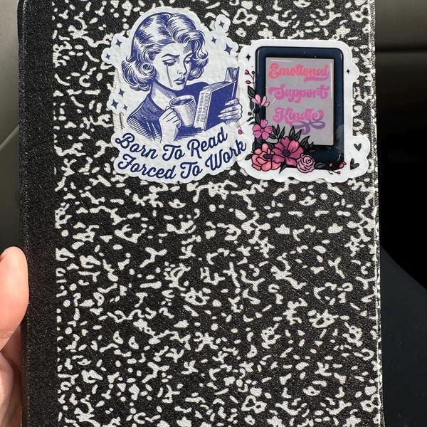 Holographic Reader Tarot Card Sticker Spooky Books Skeleton Sticker for ...