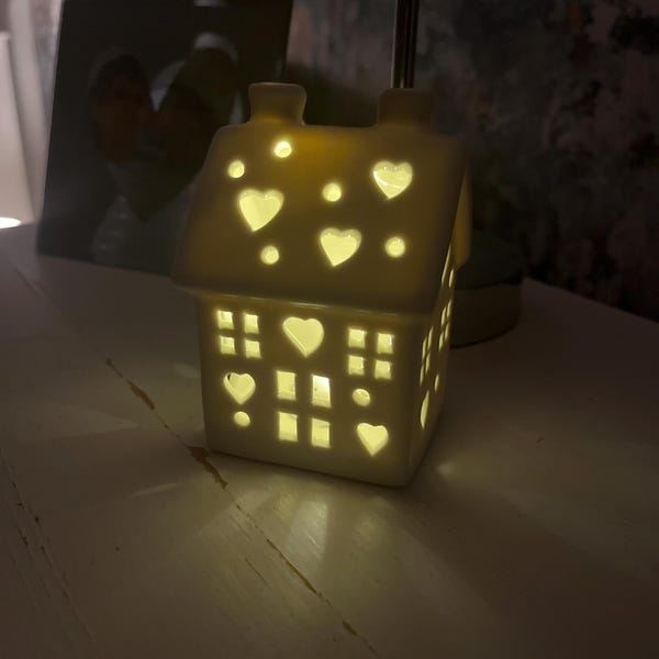Illuminated Ceramic LED House Collection - Etsy UK