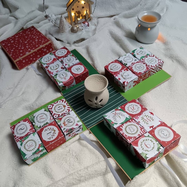 Exploding Box Advent Calendar !digital Cutting File for Cricut and ...