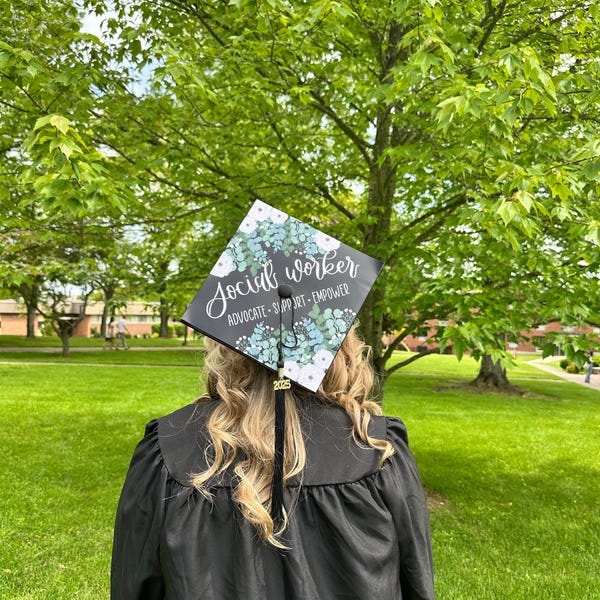 Custom "determinate Dna" Graduation Cap Topper, Biology Major ...